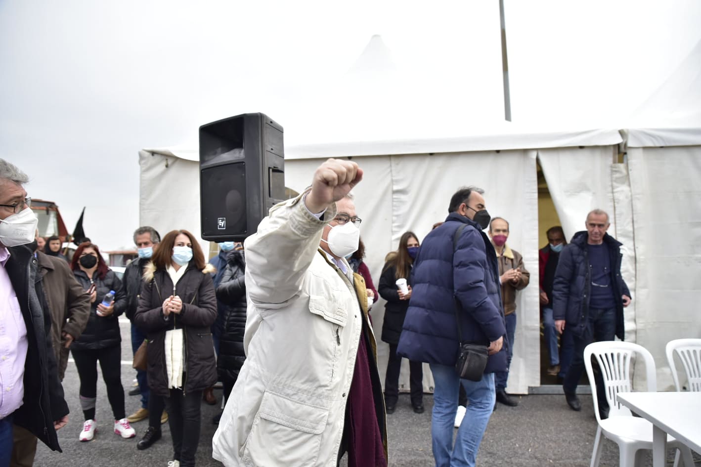 Το ΚΚΕ για για την επίσκεψη του Δ. Κουτσούμπα στο μπλόκο της Νίκαιας ...
