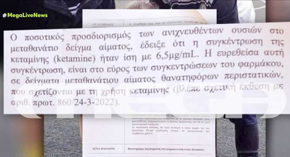 Πάτρα: Αυτές είναι οι 12 ουσίες που βρέθηκαν στην Τζωρτζίνα – Γιατί ...
