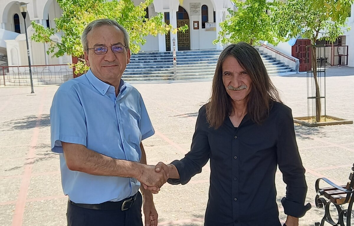 Με τον Κώστα Βαϊούλη ο Λάμπρος Τσάπαλης - LarissaPress