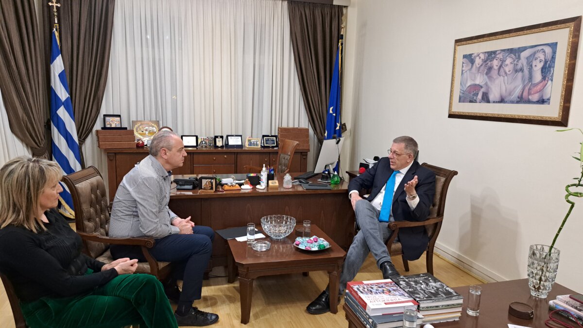 Επίσκεψη του Υφυπουργού Υποδομών Ν. Ταχιάου στον Δήμαρχο Ελασσόνας ...