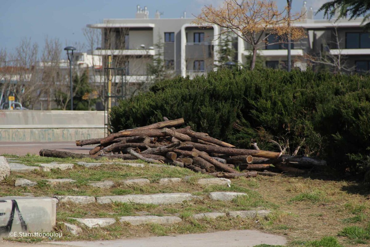 Ξεκίνησαν οι προετοιμασίες για το άναμμα της φωτιάς στο Πάρκο ...