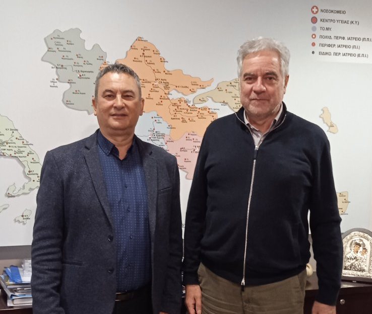 Επίσκεψη του Αντιπεριφερειάρχη Υγείας Βαγγέλη Αποστόλου στον Διοικητή ...