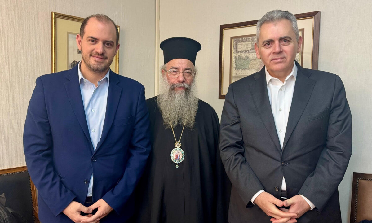 Μ. Χαρακόπουλος με επίσκοπο Δυτικής Τανζανίας στον υφυπουργό Εξωτερικών ...